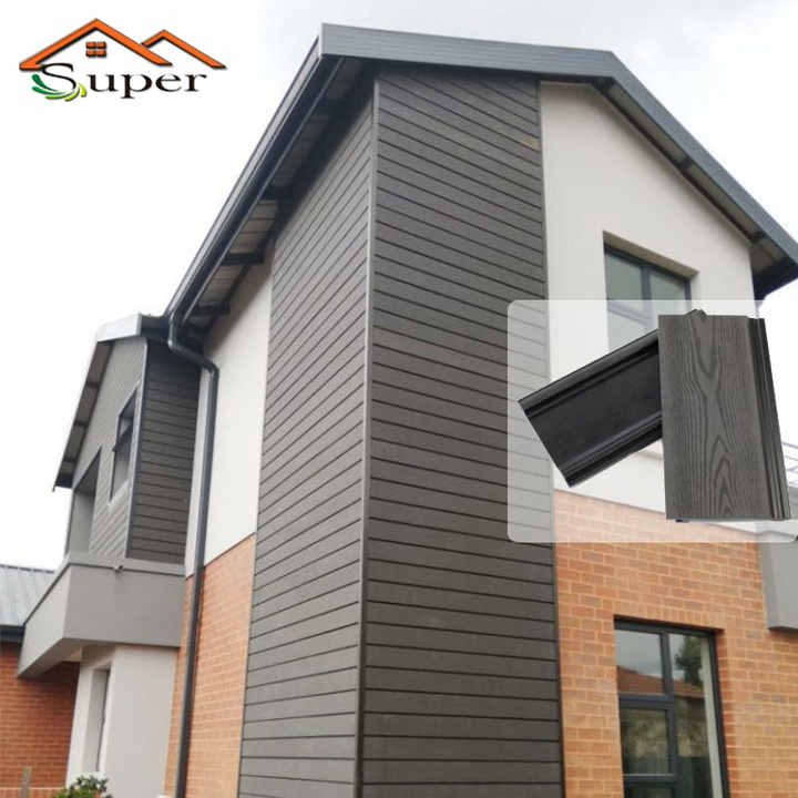 Exterior Wall Cladding WPC Siding Facade Panel Plastic Wood