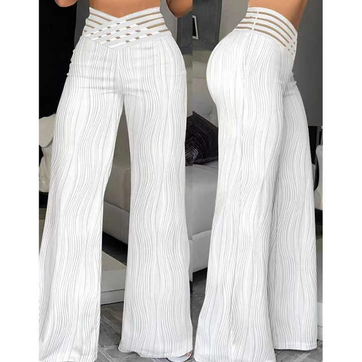 RNSHANGER Flared Pants - Elegant High Waist Trousers