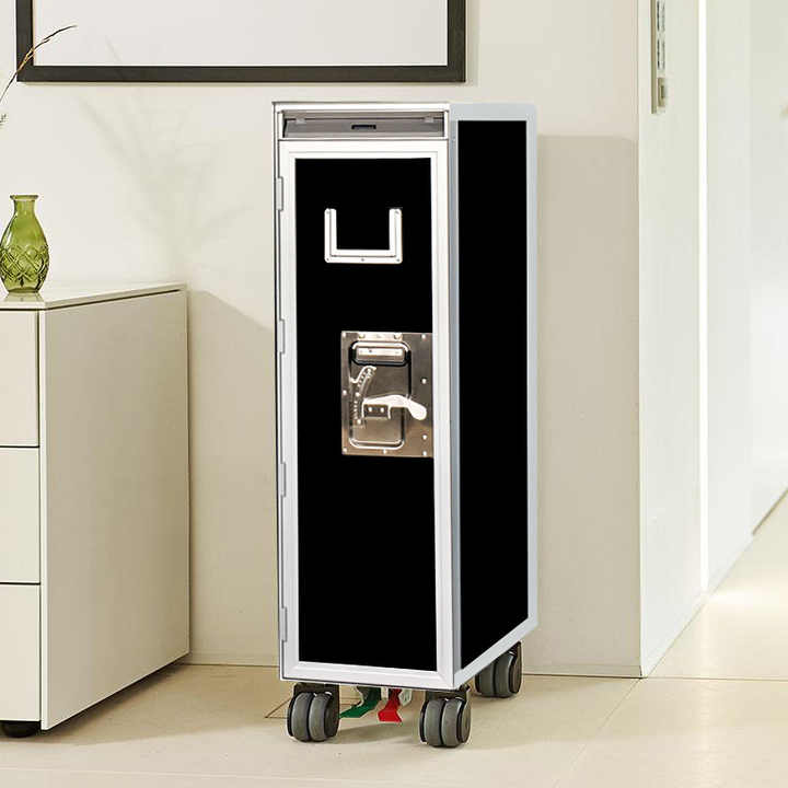 Customizable Aircraft Meal Trolley - Dual-Function Storage