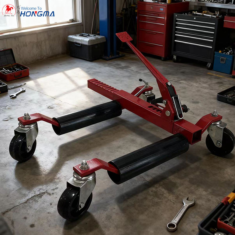 Heavy Duty Steel Wheel Dolly Car Skate Moving Device Lift Tire Rollers ...
