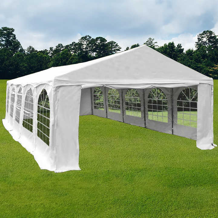 6x12M Waterproof Luxury Outdoor Large White PVC Fabric Marquee Event ...