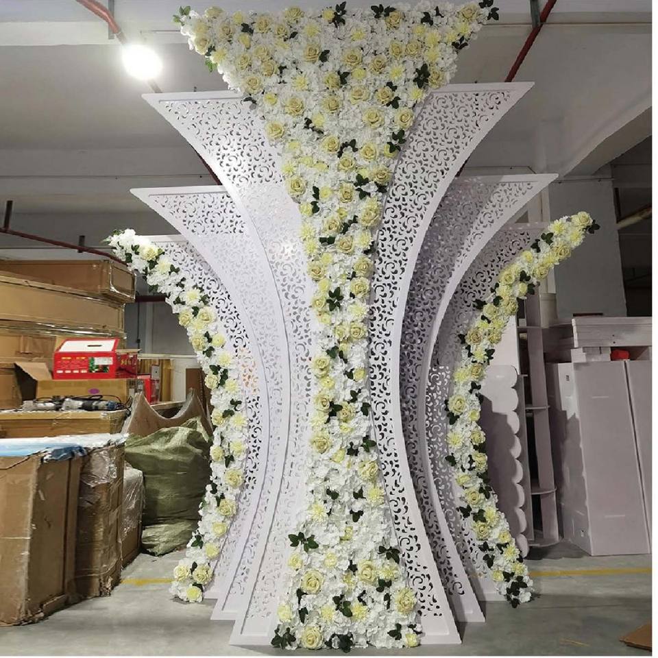 Customized PVC Background Wall Banquet Hall Wedding Backdrop Decoration ...