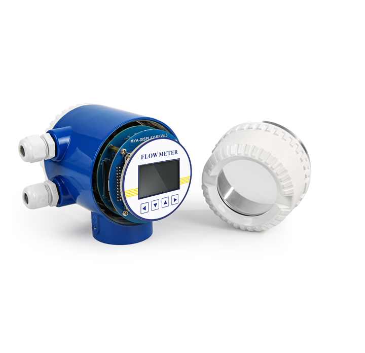 T-measurement Magnetic Flow Meter Insertion Rs485 Mechanical Water Flow ...