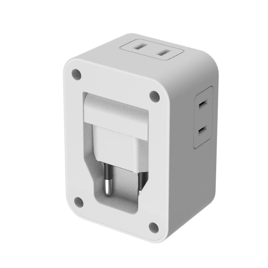 7 Hole 15A High-Current Multi-Country Adapter with Dual USB + Type-C ...