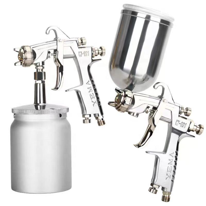 YEMA W101 Mini Pneumatic LVLP Spray Gun 400ML/600ML Cup Volume DIY Home ...