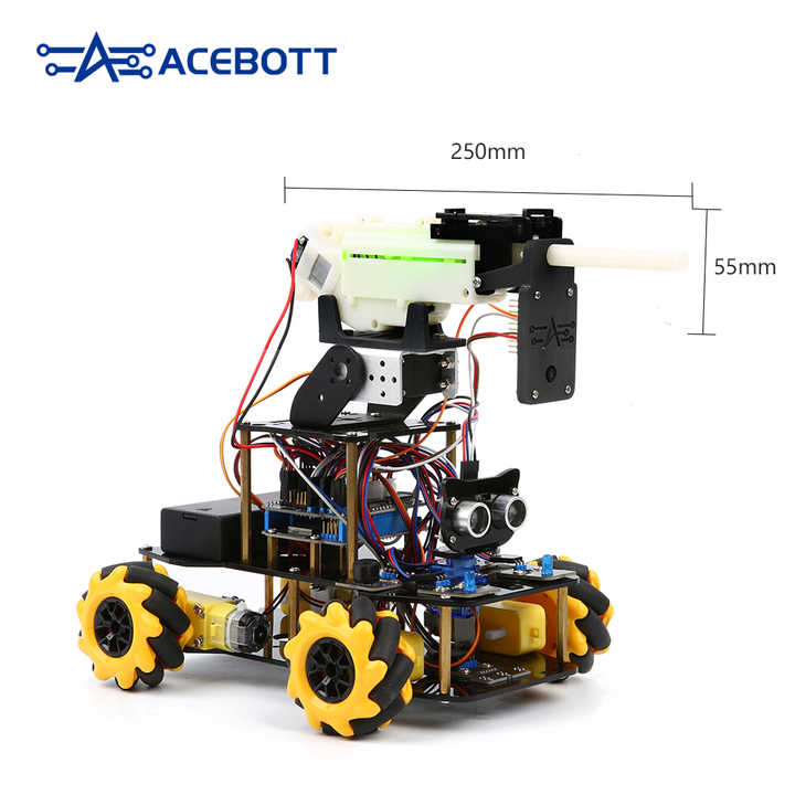 ACEBOTT 4WD Robot Car Kit - Ideal for Arduino Programming