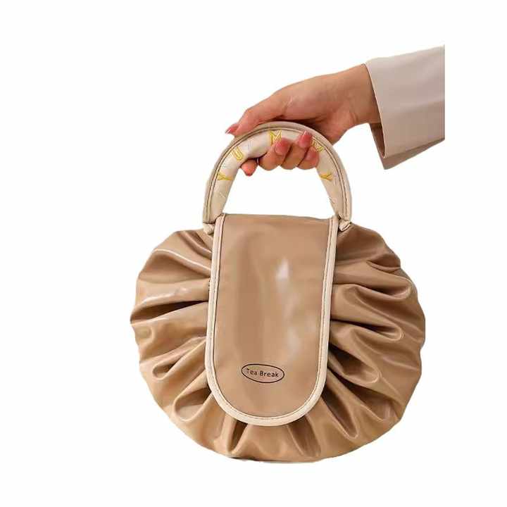 Waterproof Cosmetic Bag Drawstring Makeup Bag Portable Large Capacity ...