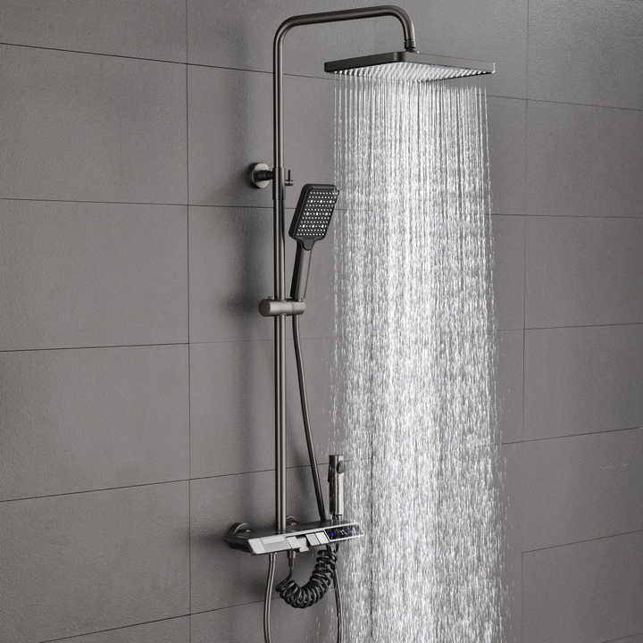 Meiyani Piano Key Thermostatic Shower - Stylish & Functional