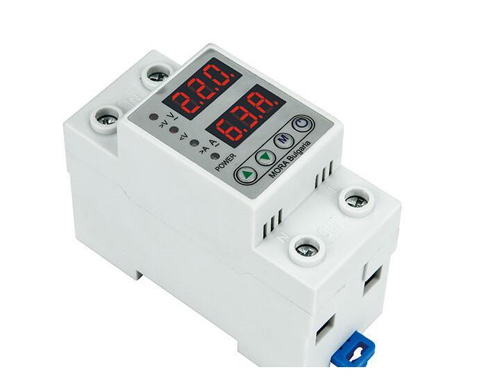 Single-phase 40A 63A 230V rail type adjustable over and under voltage ...