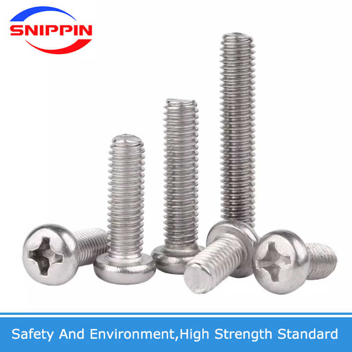 201 Stainless Steel Cross Small Round Head GB823 Small Pan Head Screw ...