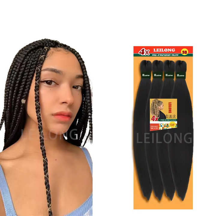 Wholesale Braid Expression Prestretched Custom Package Synthetic Braid ...