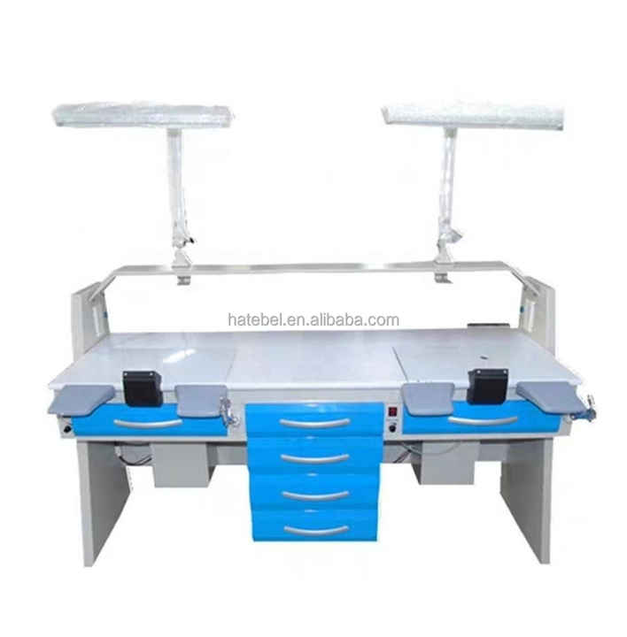 Multifunctional Dental Lab Bench 1.75m Dental Double Technician Work ...