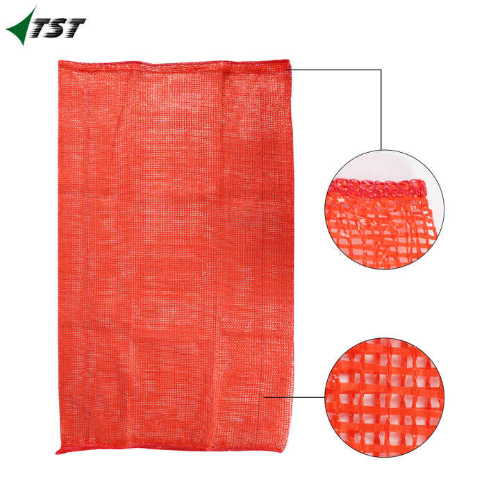 Red Onion Sack Mesh Net Bag with Drawstring from China Supplier 50kg 25kg