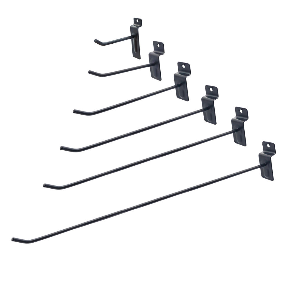 Hookei Supermarket Custom Iron Slatwall Hooks for Retail Shelving ...