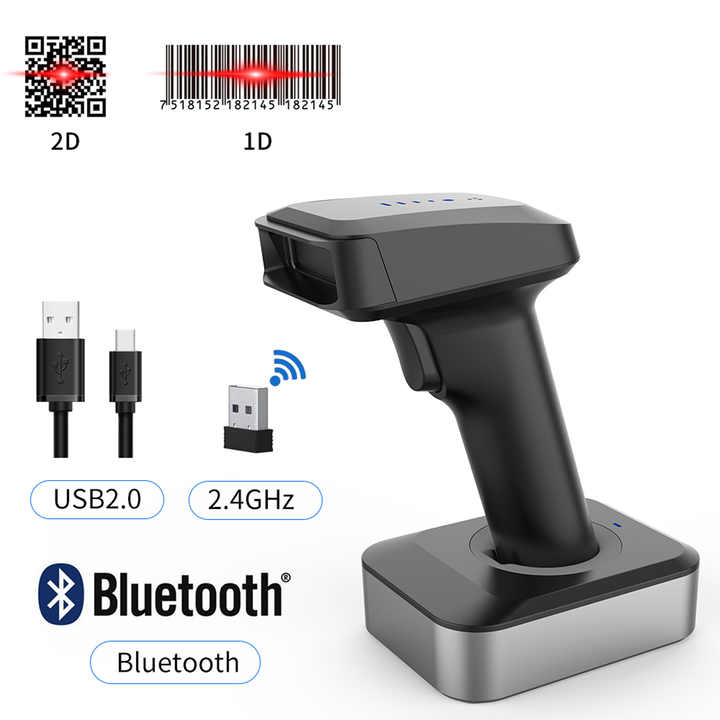 Symcode MJ-1904DB Handheld Barcode Scanner - 2D+BT+2.4G