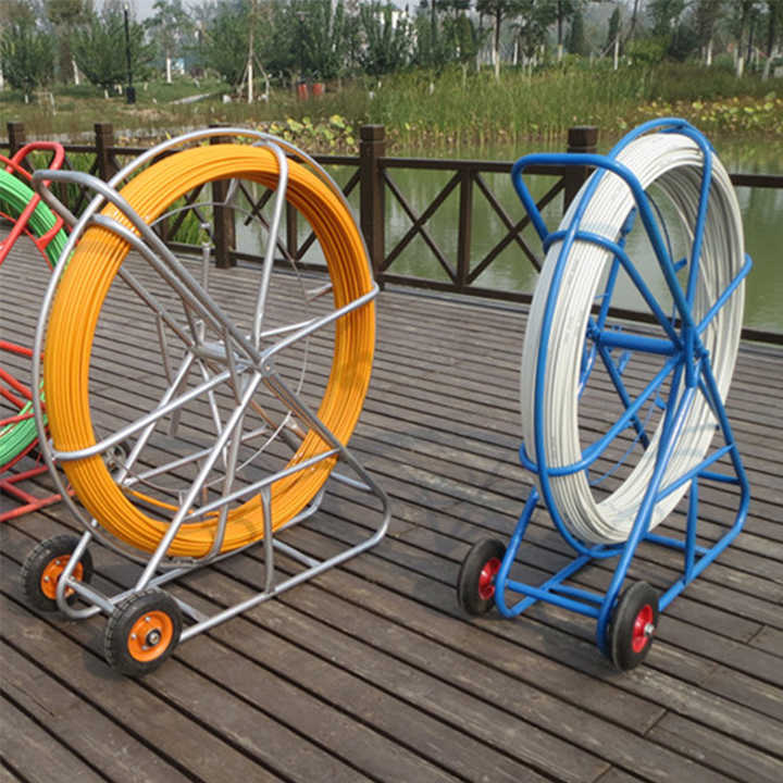 Telecom Cable Laying Tools Cable Duct Reel Fiberglass Cable Rodder ...