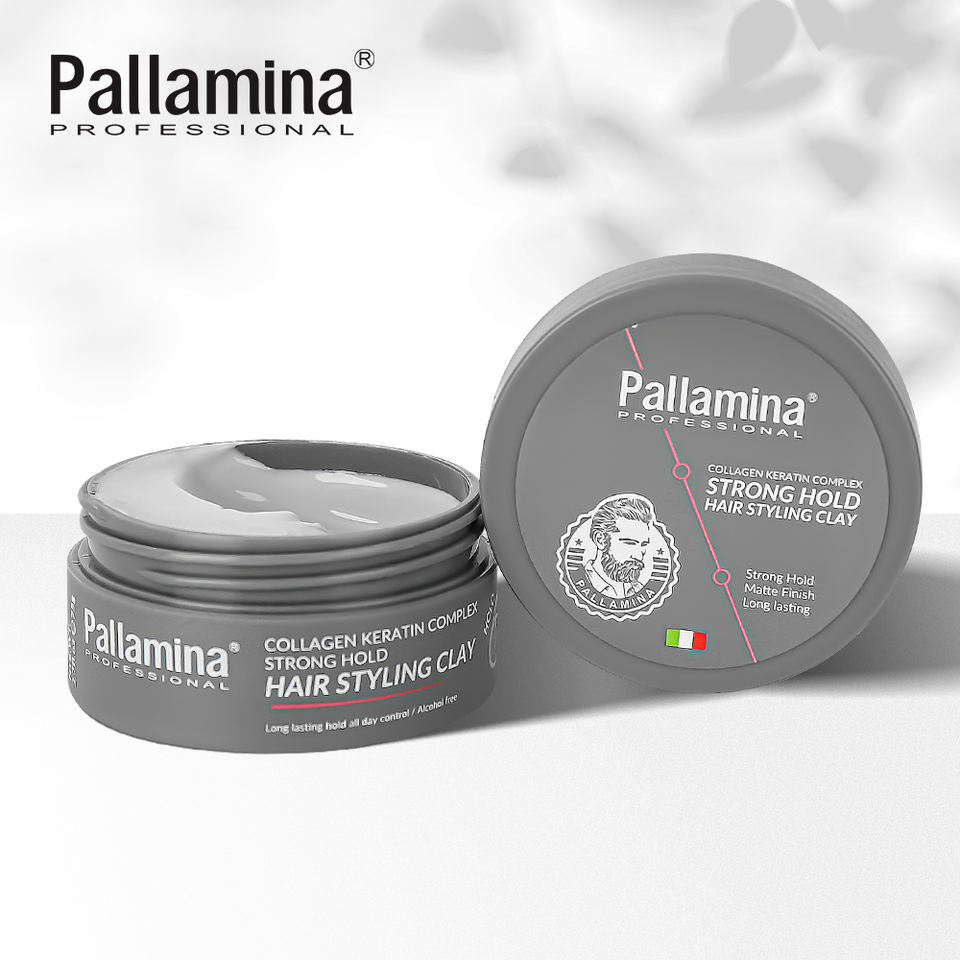 Pallamina Private Label Collagen Hair Clay Long Lasting Strong Hold ...