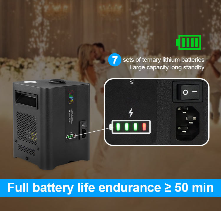 Ceremonies Rechargeable Cold Fire Machine Spray 3 Meters Battery Mini ...