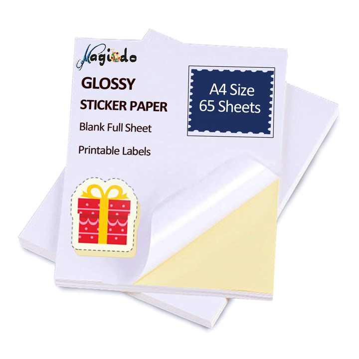 80g A4 Size Semi Glossy Sticker Paper - Wholesale Available