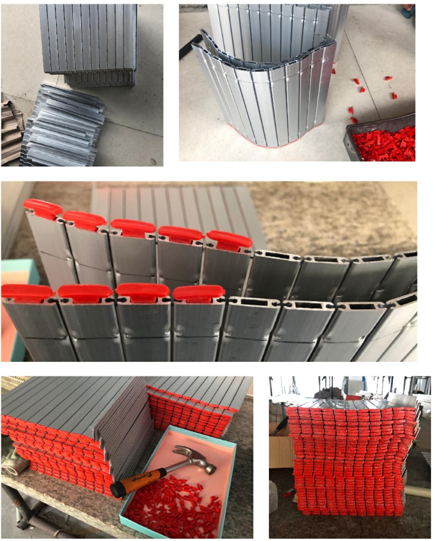 Hot Sale CNC Machine Tool Aluminum Apron Roller Shutter Laser Bellows ...