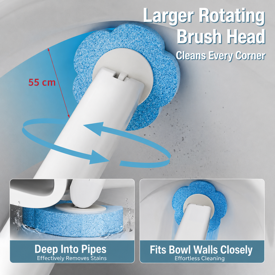 Wall-Mounted Holder No-Dead-Angle Sponge Cleaning Hygienic Replaceable ...