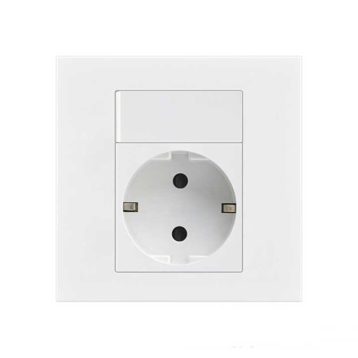 1 Gang Schuko Power 16A 250V Europe Standard Wall Sockets and Switches Wall Switch EU German ...