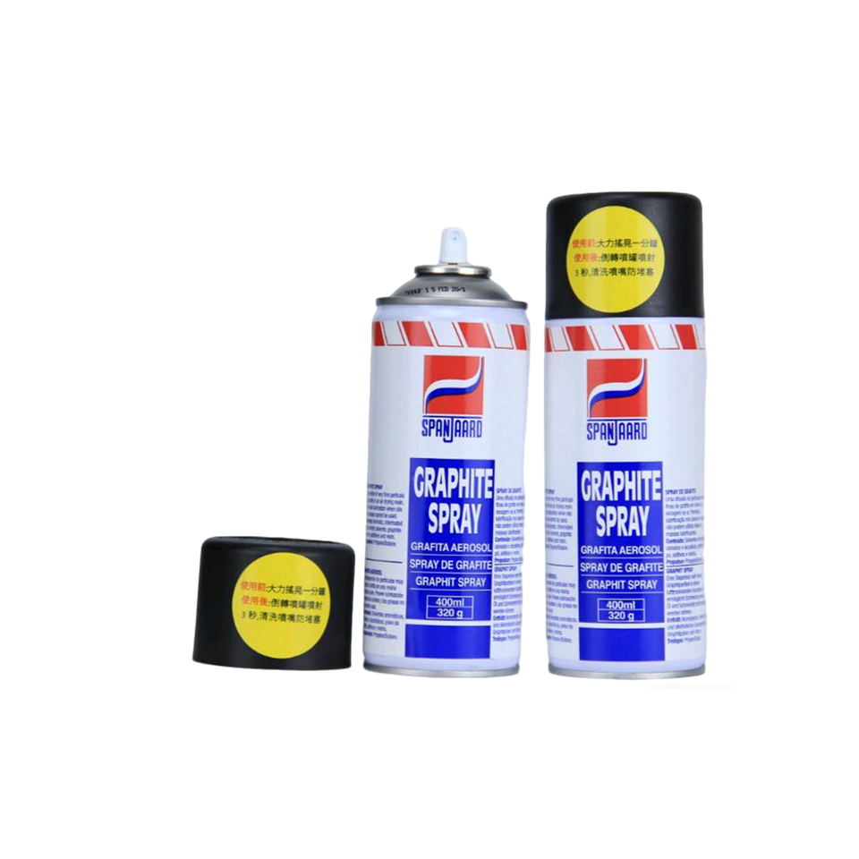 SPANJAARD Dry Graphite Lubricating Spray,Black High-Temperature ...