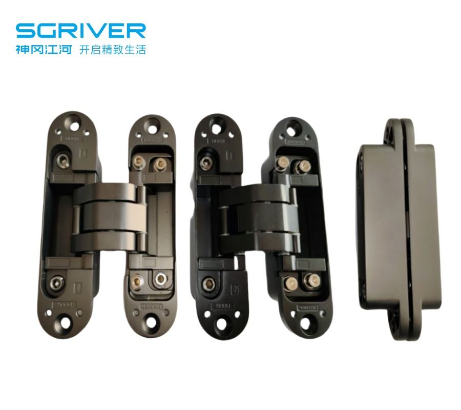 Invisible Hidden Zinc Alloy Door Hinge Italy 3D Adjustable 180 Degree ...
