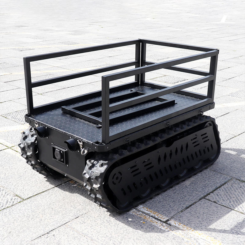 Tracked Robot Platform - 100kg to 1000kg Rubber Chassis For Cargo ...