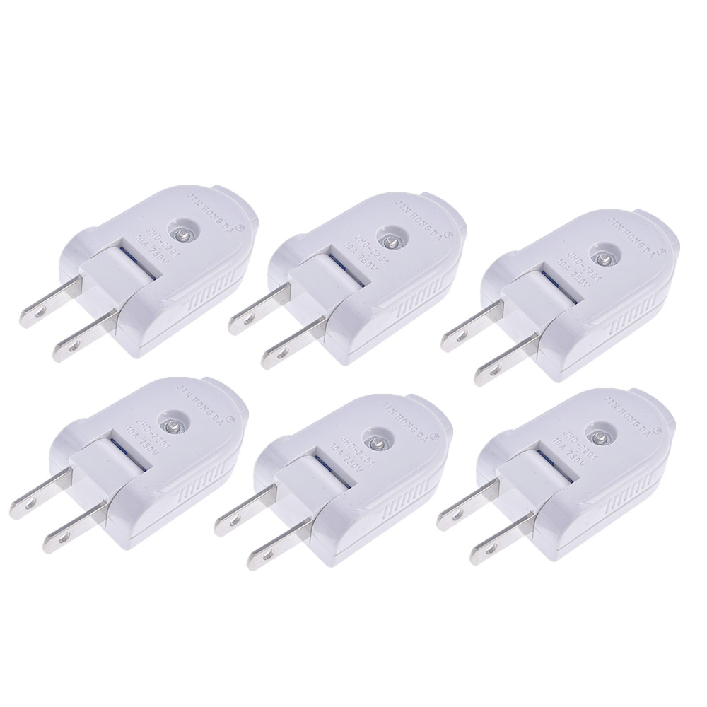 2 Flat Pin Plugs - Reliable Power Solutions for Home & Travel