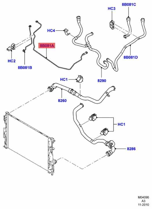 Auto Cooling Systems Overflow Coolant Hose for Ford Mondeo MK4