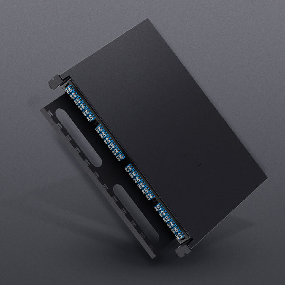 Fiber Optic Patch Panel 1U High Density Pull Out LC Interface Cold ...
