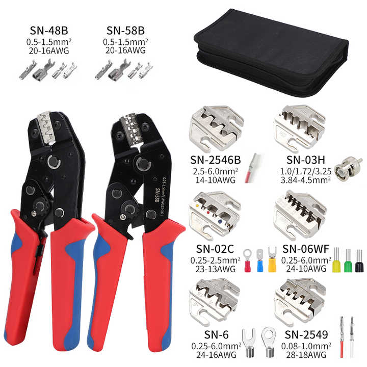 Sn-58b Electrical Wire Crimping Pliers Wire Terminal Crimping Tool Set - Buy Sn-58b Electrical ...