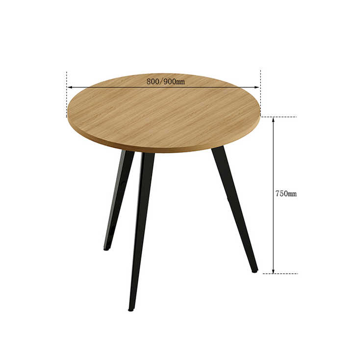 Modern Design Steel Legs Rectangle Small Round Meeting Table for Office ...