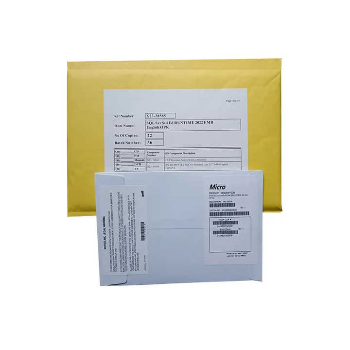 SQL Server 2022 Standard DVD 5Cals Pack Free Shipping 100% Online ...