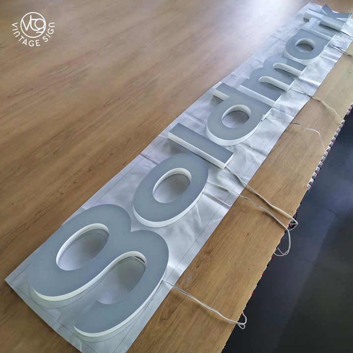 3d Giant Metal Letter Led Front Lit Sign Channel Letters Outdoor ...