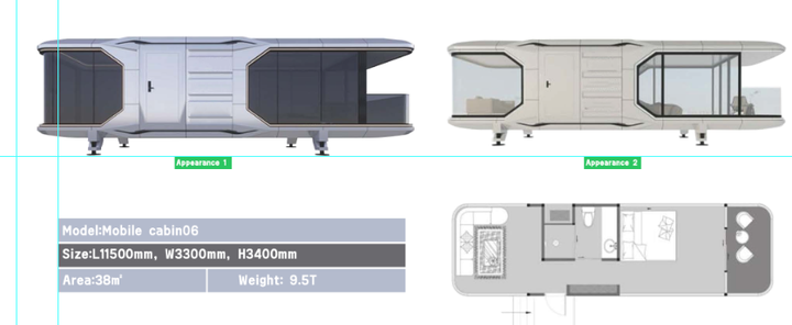 E7 Hotel-Grade Prefab Modular Tiny House - Green & Durable