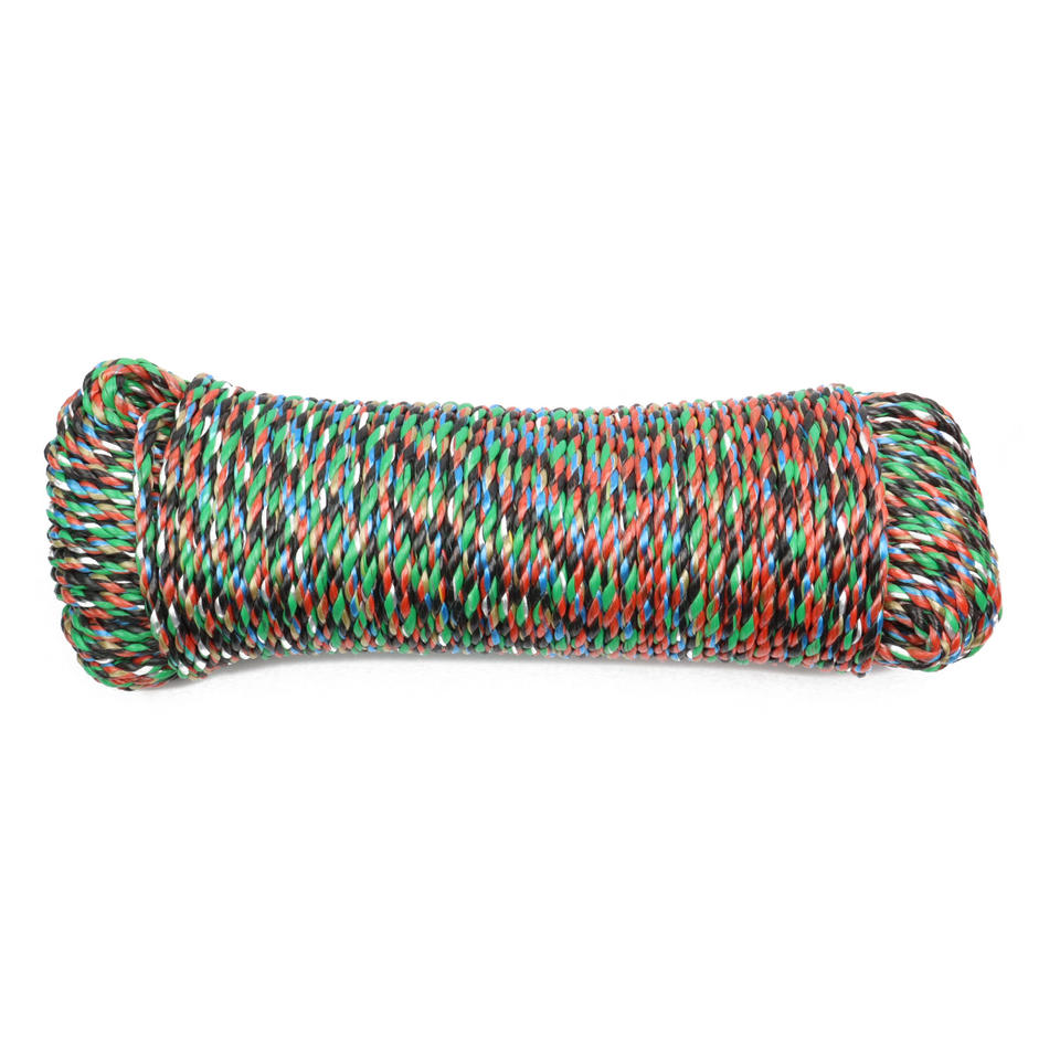 3 Strand Polypropylene Twist Rope Mixed Color Plastic Packing Rope PP ...