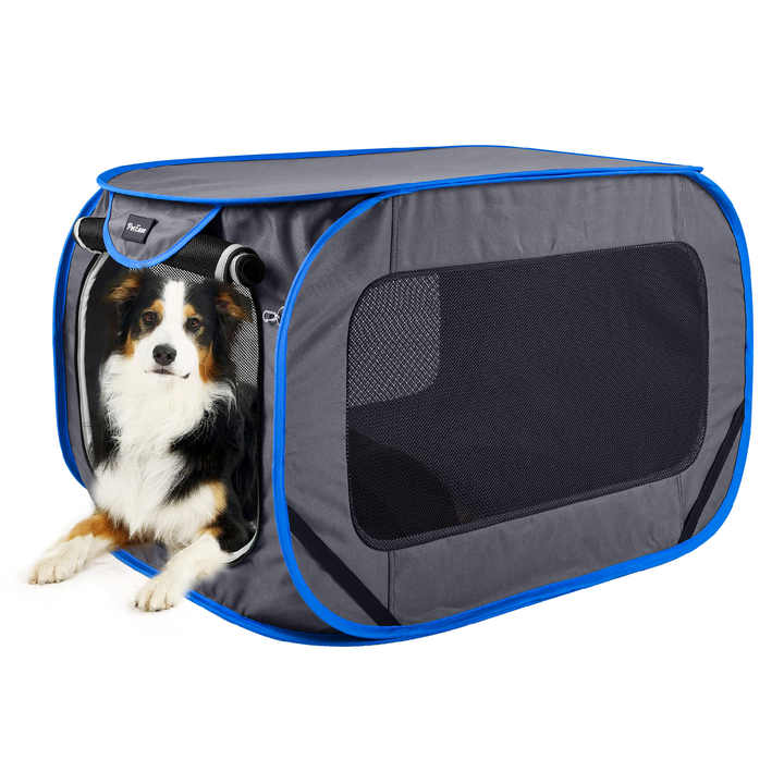 Portable Large Pop Up Indoor Outdoor Car Seat Dog Bed Kennel Pet Crate ...
