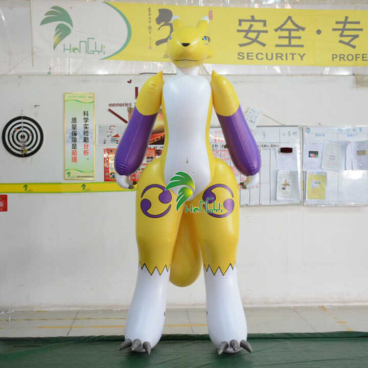 Squeaky Inflatable Renamon - Hongyi Toys Custom Inflatable