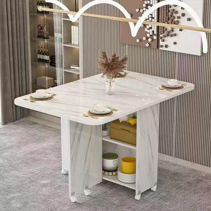 Modern Wooden 1M Folding Dining Table Colour Blocked Long Table for ...