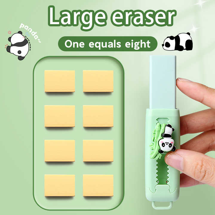 Super Clean Office Push and Pull Design Pencil Eraser Cartoon Rubber ...