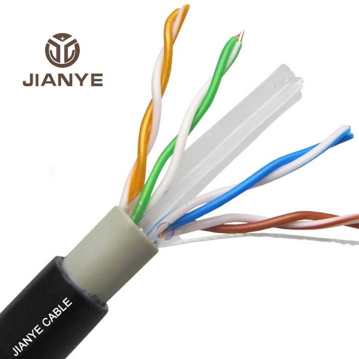 UTP siamese cat6 lan cable with power cable factory supply cat 6 ...