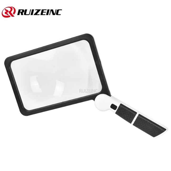 New square handheld foldable elderly reading magnifying glass with 48 ...