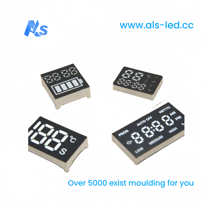 LED 7 segment display for PCBA in blue color for number module and ...