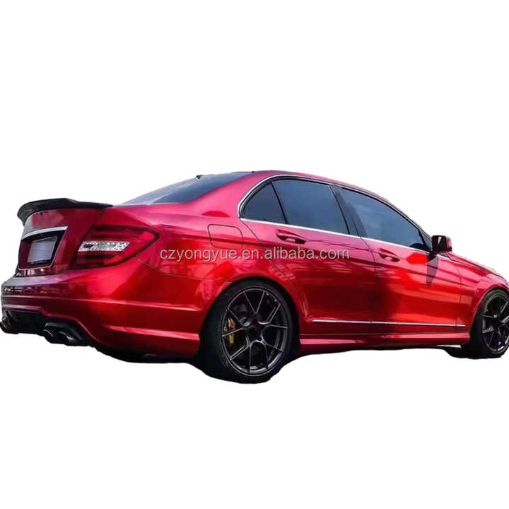 Wide Full Bodykit C63 AMG Black Bodykit for Mercedes Benz C Class W204 ...