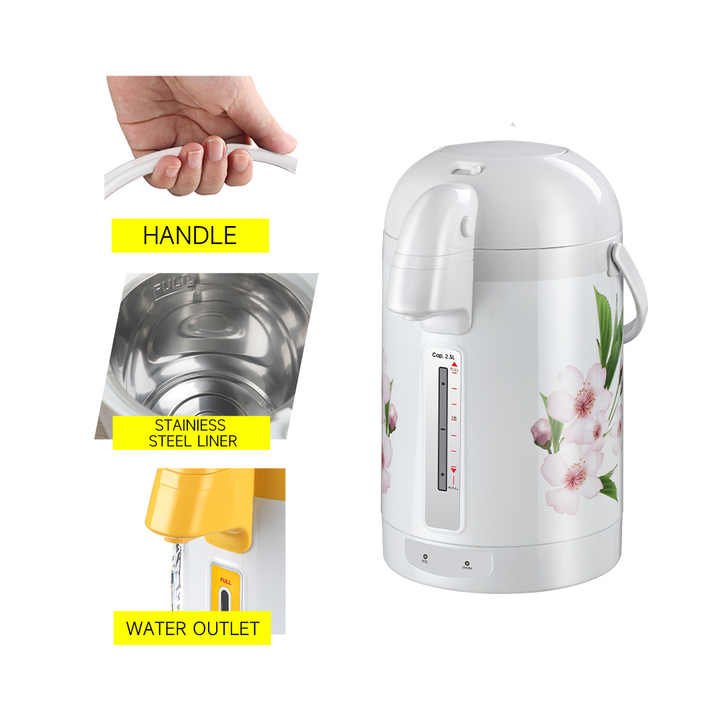 2L Mini Electric Thermo Pot with Keep Warm Function Stainless Steel ...