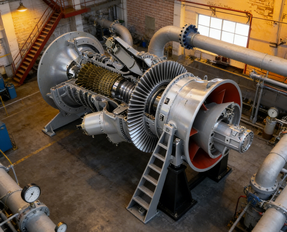 50-330MW Heavy-Duty Natural Gas Turbine Generator with High-Accuracy ...