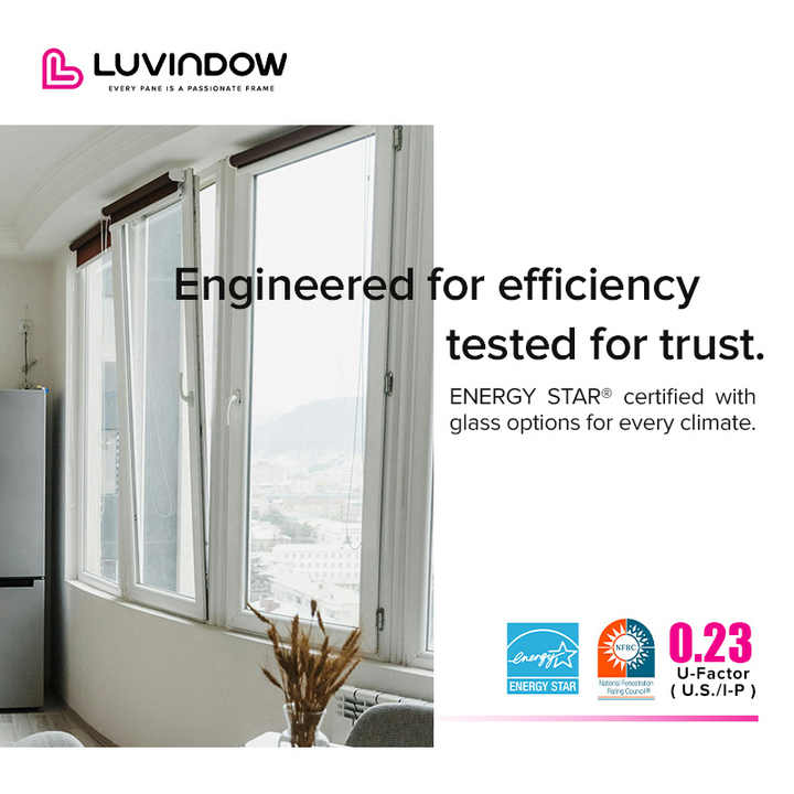 LUVINDOW CSA Certified Mosquito-Proof Screen Aluminum Tilt-Turn Windows ...