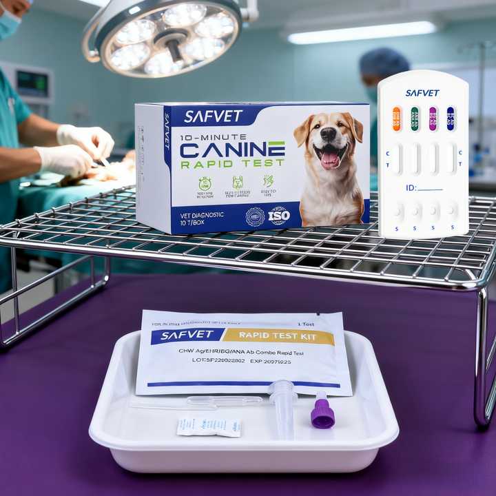 Canine Cpv Cdv Ehr Test De Moquillo Ehrlicha Parvo Parvovirus Distemper ...